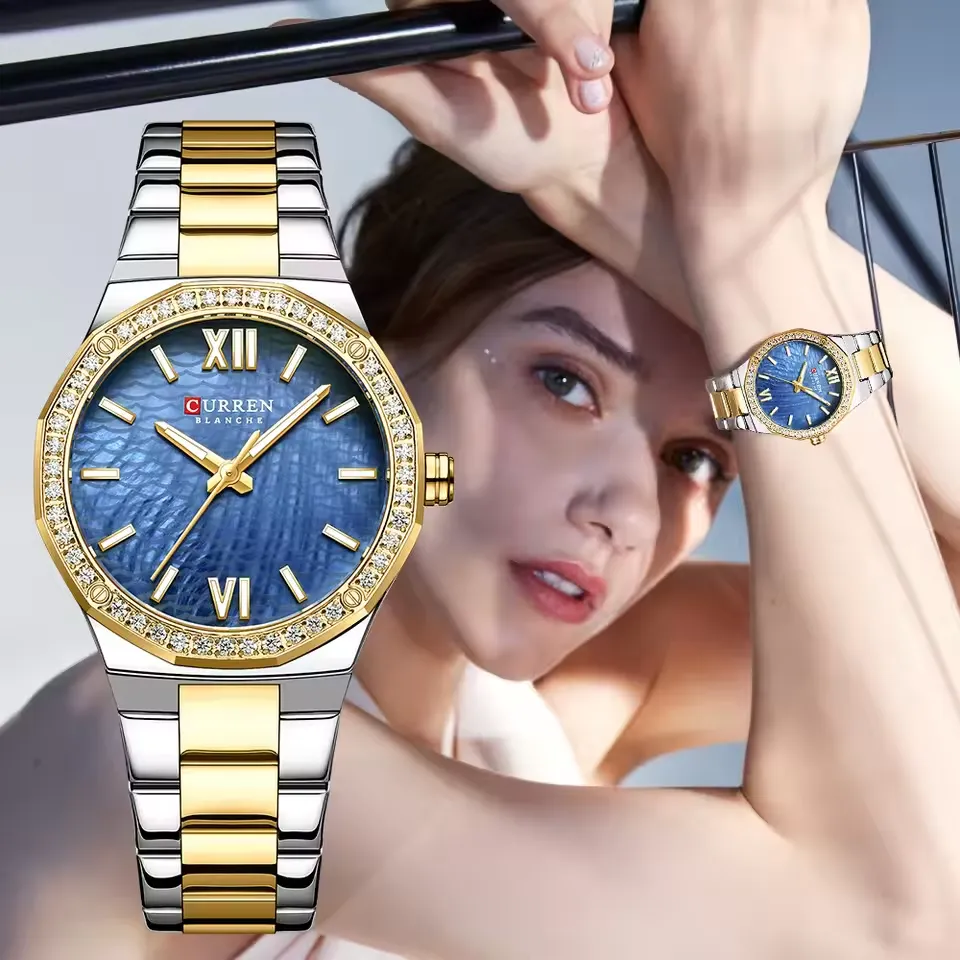 OLEVS 8697 Ceramic Watch For Women- Gold – OLIYA Watch Bangladesh
